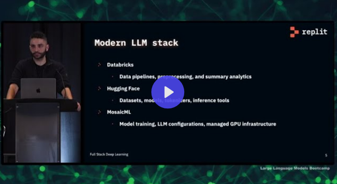 Reza Shabani - How Replit Trained Their Own LLMs (LLM Bootcamp ...