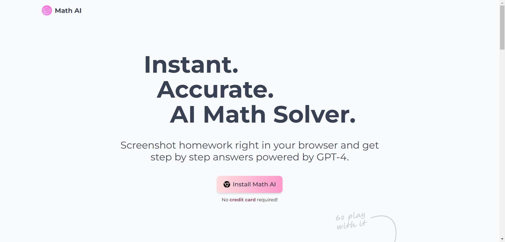 Math AI / Math / Best tools - GoGetGPT.com