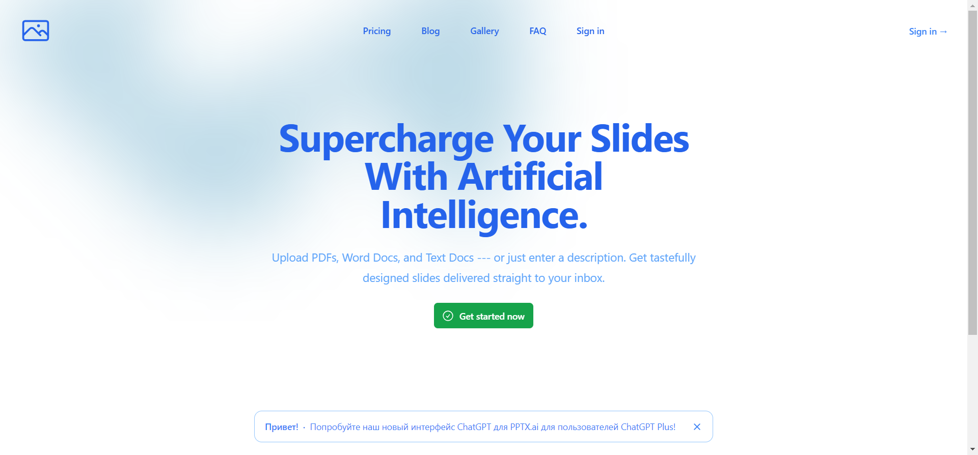 PPTX.ai / Content Creation / Best tools - GoGetGPT.com
