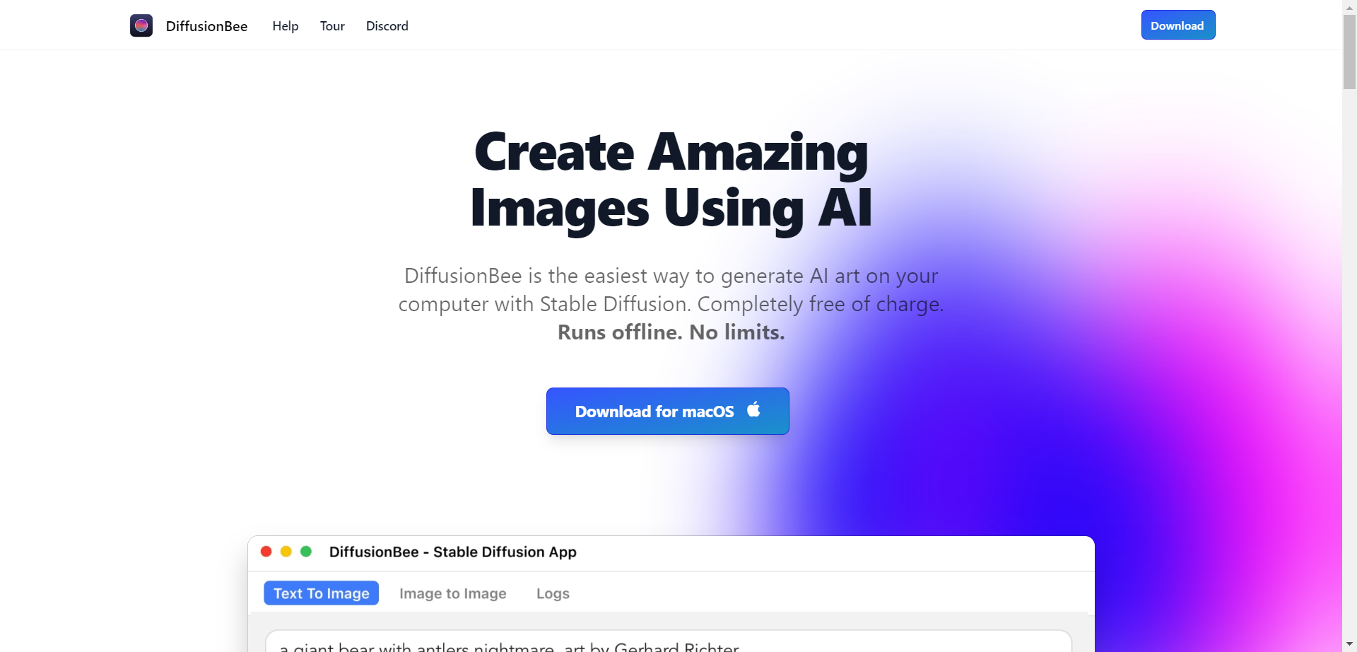 DiffusionBee / Image processing / Best tools - GoGetGPT.com DiffusionBee / Image processing / Best tools - GoGetGPT.com
