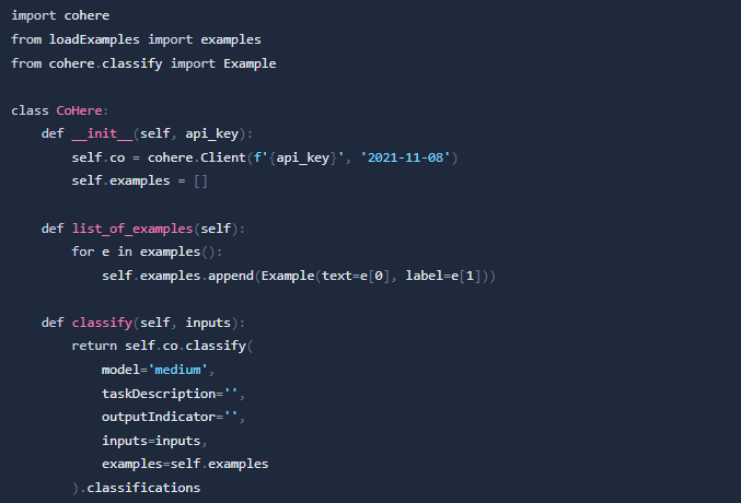 Cohere tutorial: Text classifier with Cohere / Learn Chat GPT (Beginner ...