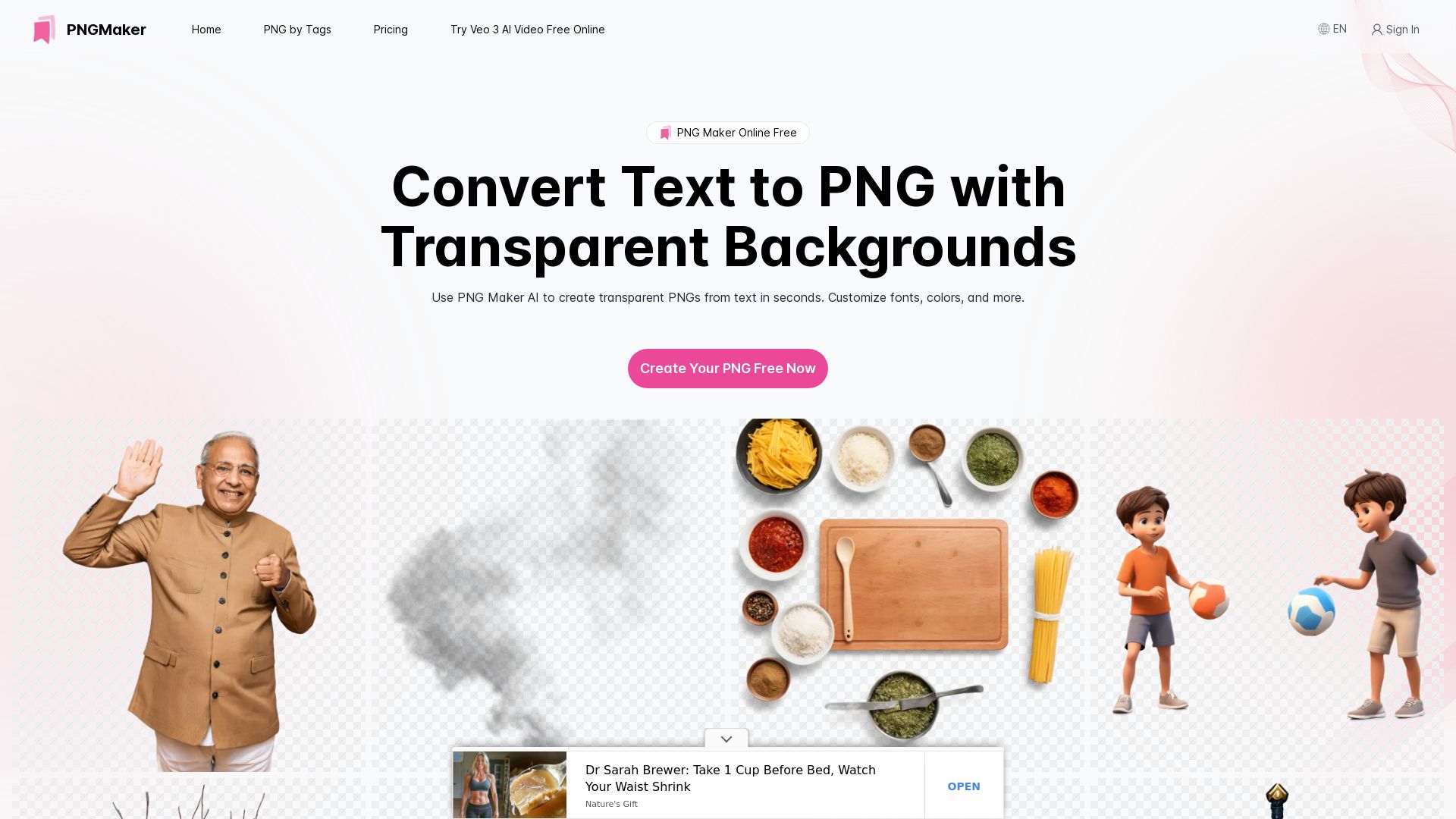 Convert Text to PNG with Transparent Backgrounds / Image Generation ...