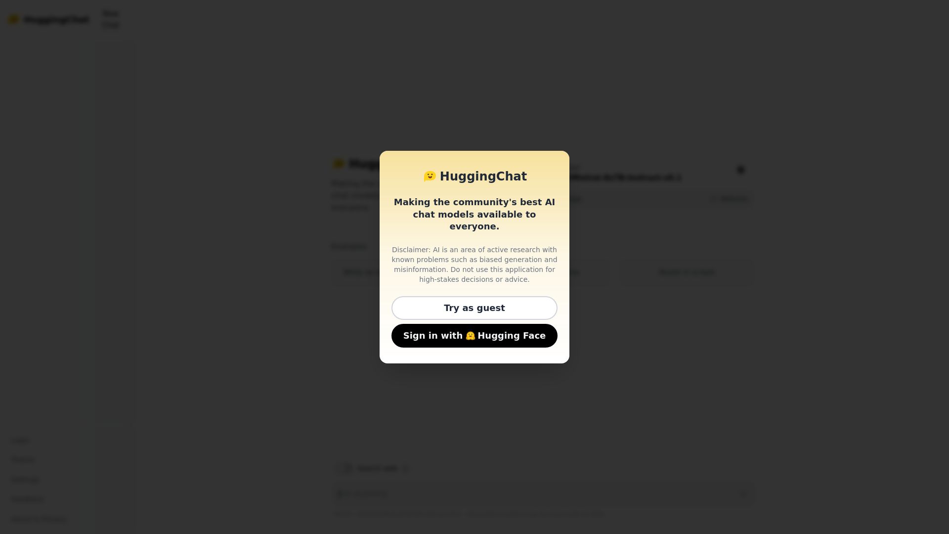 HuggingChat / Chatbots / Best tools - GoGetGPT.com