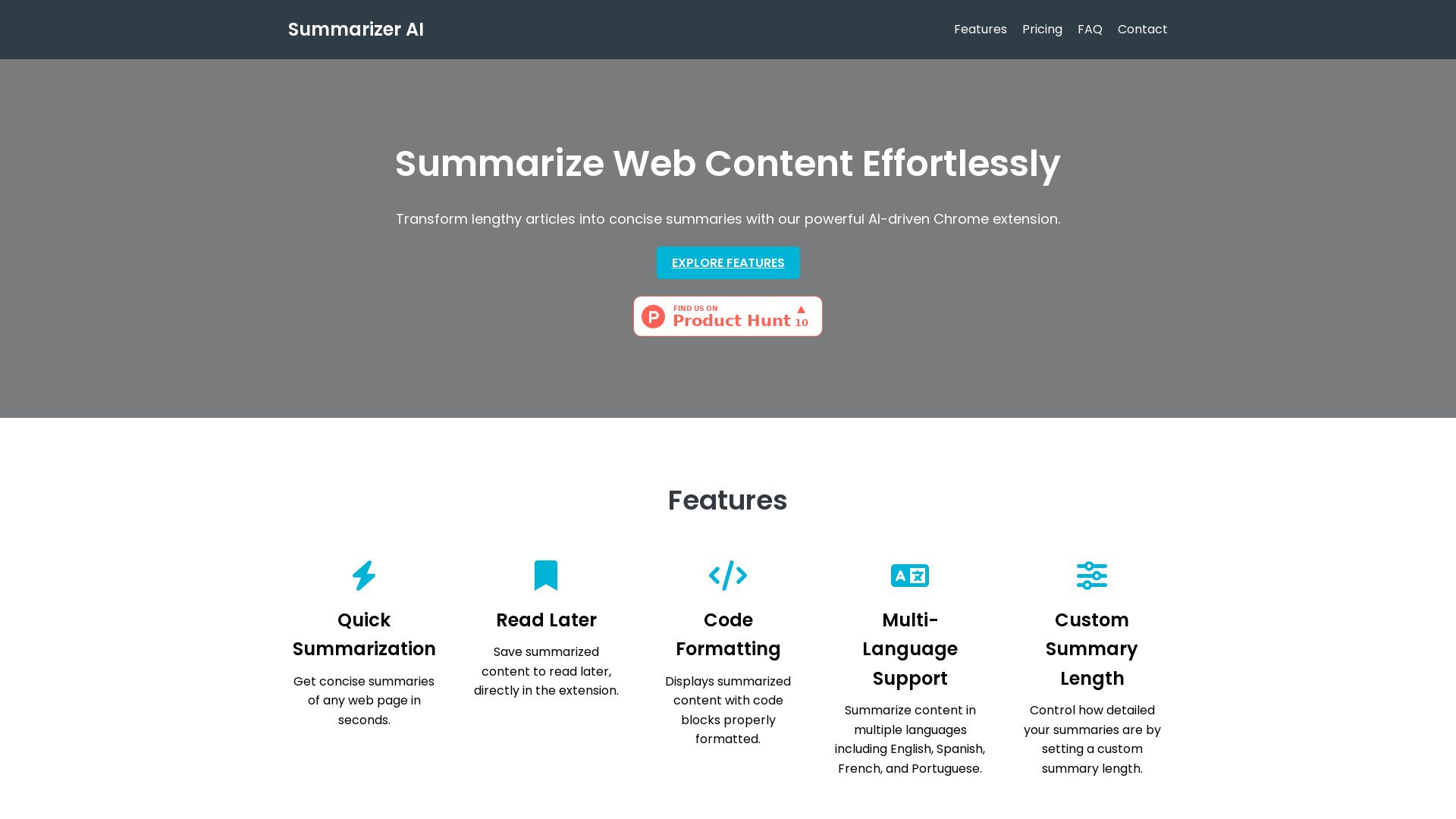 Summarizer AI Extension / Summarizer / Best tools - GoGetGPT.com
