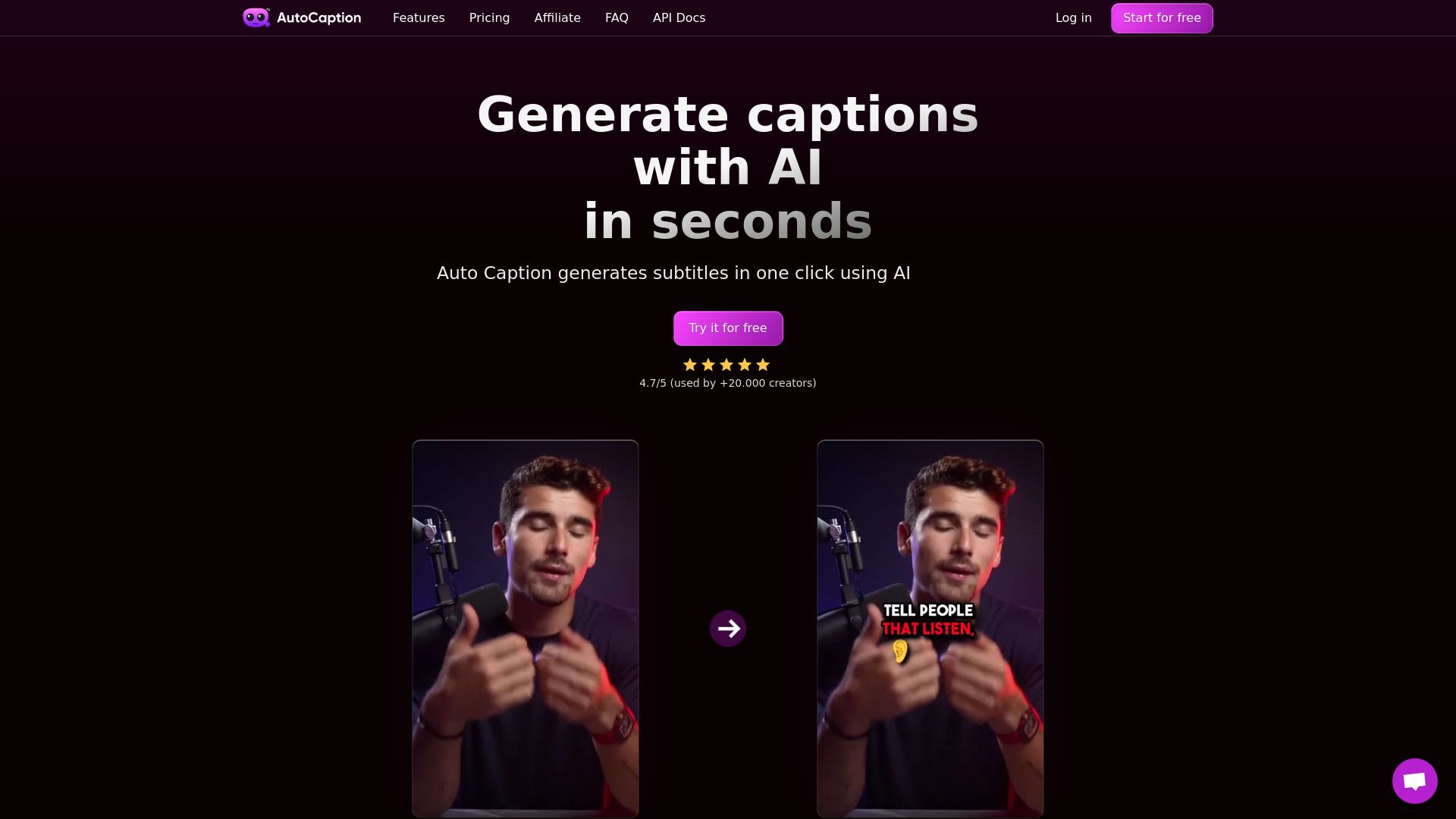 AutoCaption / Video / Best tools - GoGetGPT.com