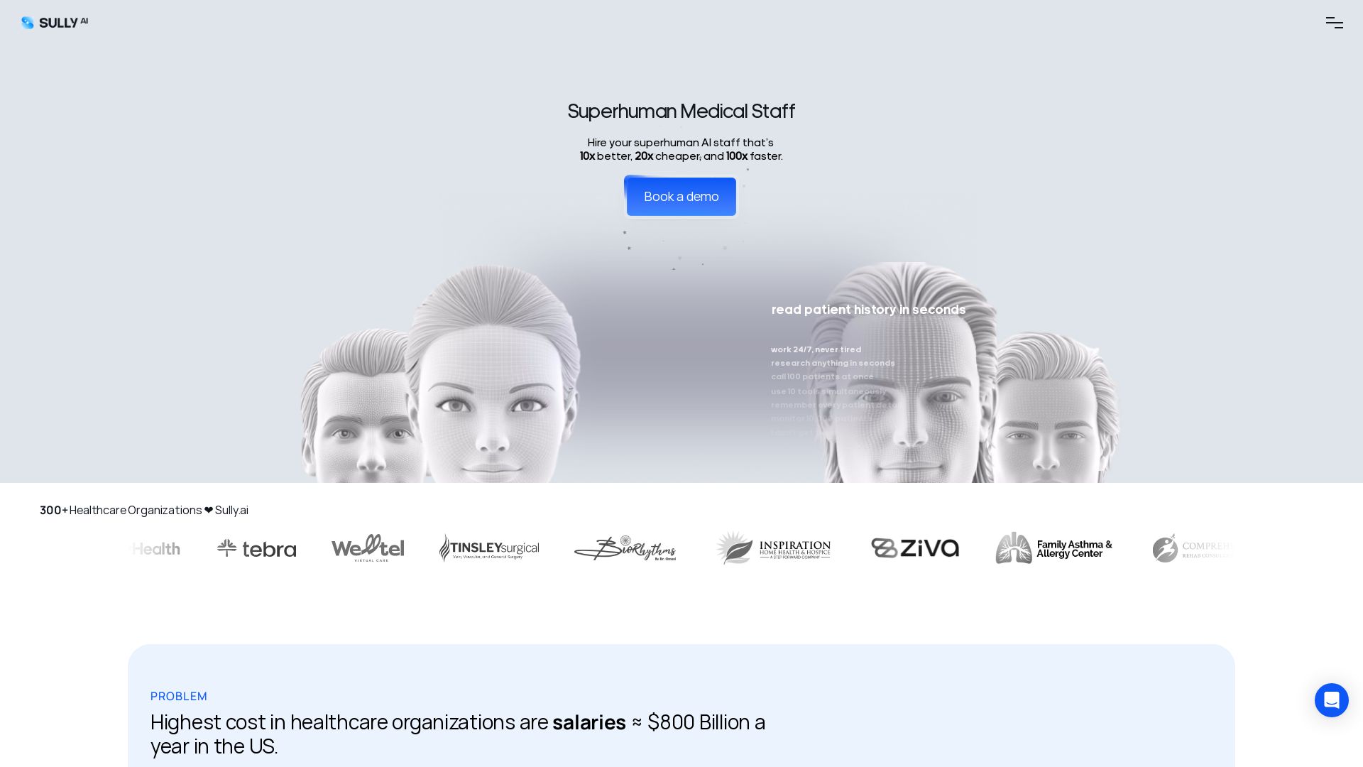 Sully.ai / Healthcare / Best tools - GoGetGPT.com