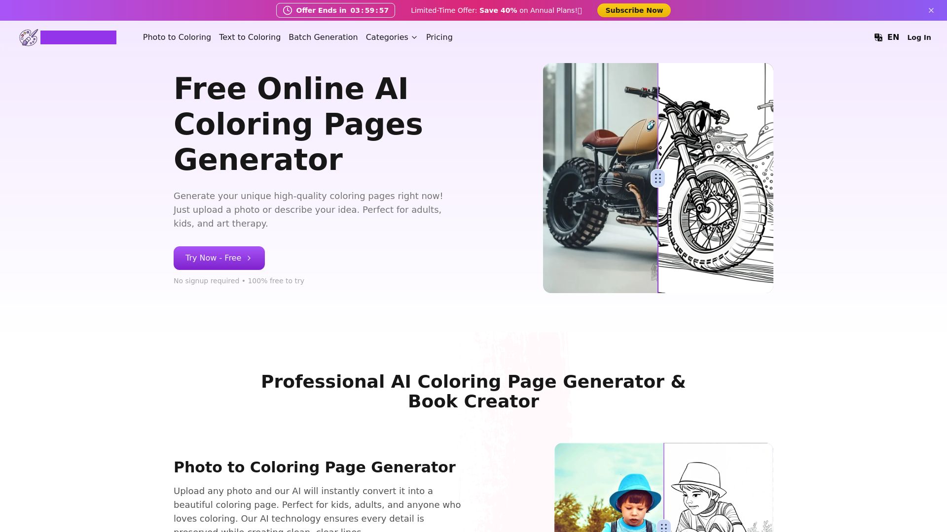 GenColor.ai: Free Online AI Coloring Pages Generator / Ai Art ...