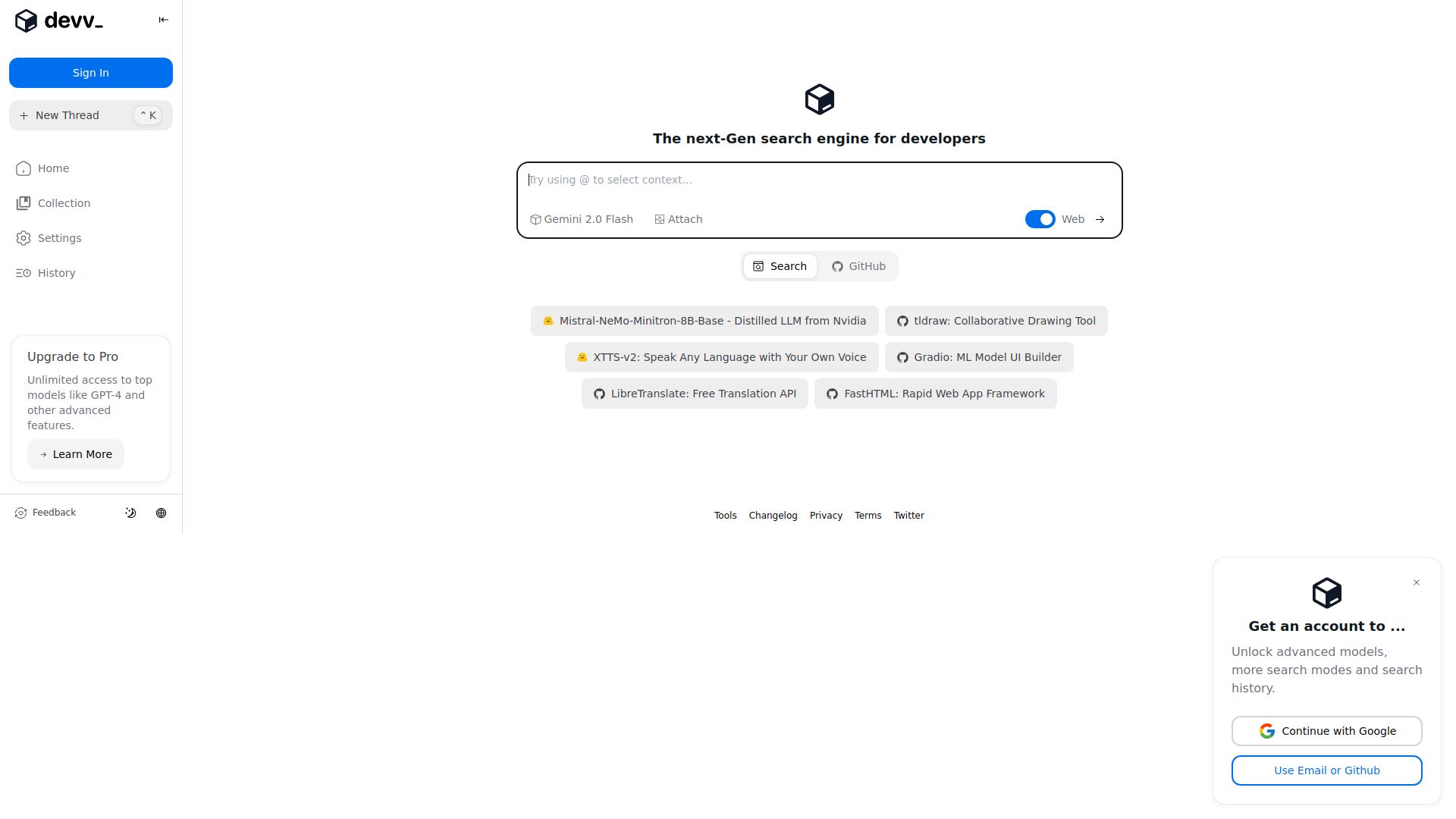Devv / Developer Tools / Best tools - GoGetGPT.com