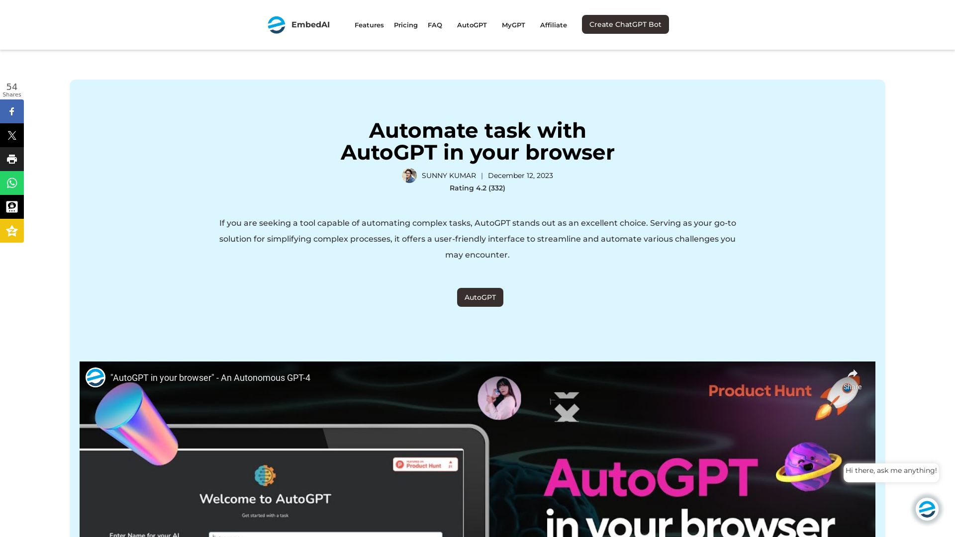 AutoGPT / Automation / Best tools - GoGetGPT.com