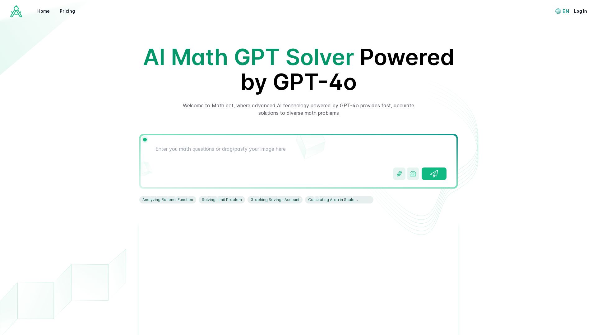 AI Math GPT Solver Online Powered by GPT-4o | Math Bot / Math / Best tools - GoGetGPT.com