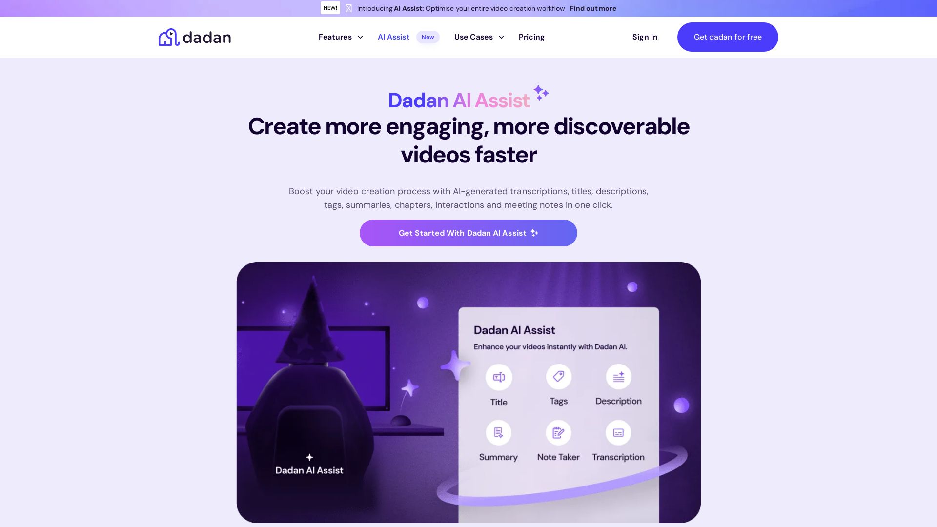 Dadan AI Assist / Video Generator / Best tools - GoGetGPT.com