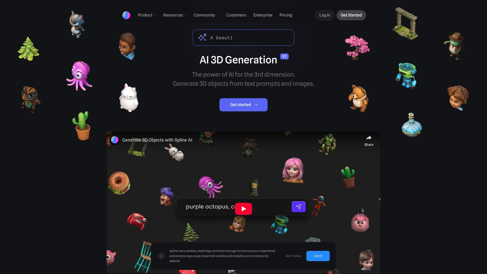 Spline AI / 3D / Best tools - GoGetGPT.com