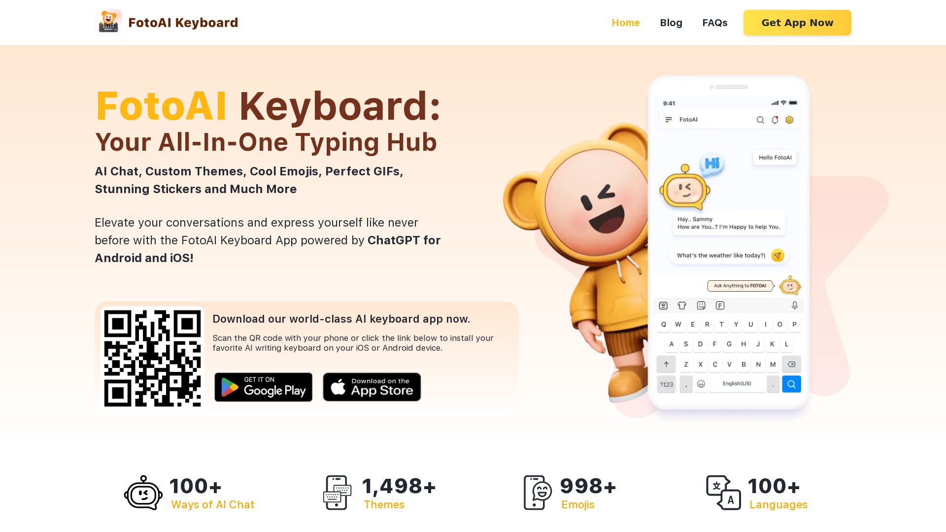 FotoAI Keyboard / Chatbots / Best tools - GoGetGPT.com