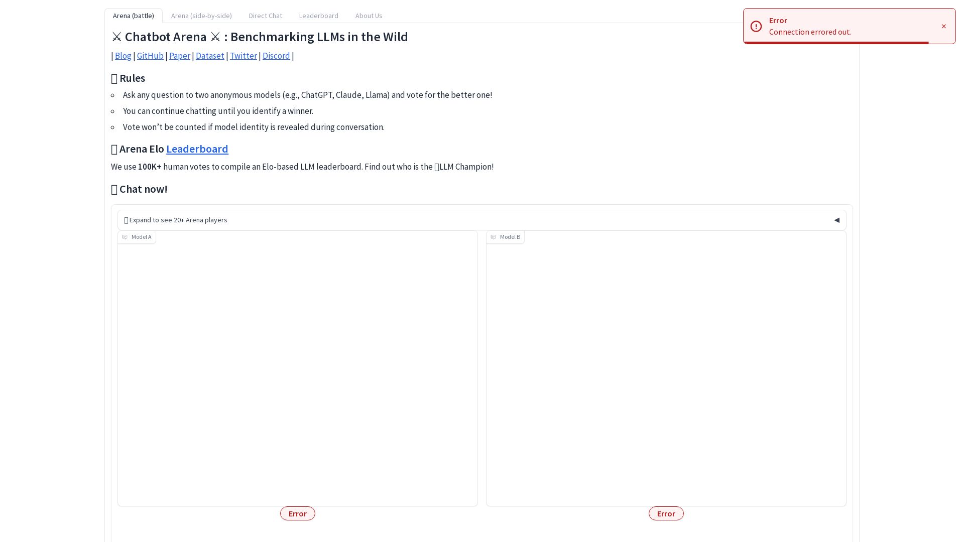 Chatbot Arena / Chatbots / Best tools - GoGetGPT.com