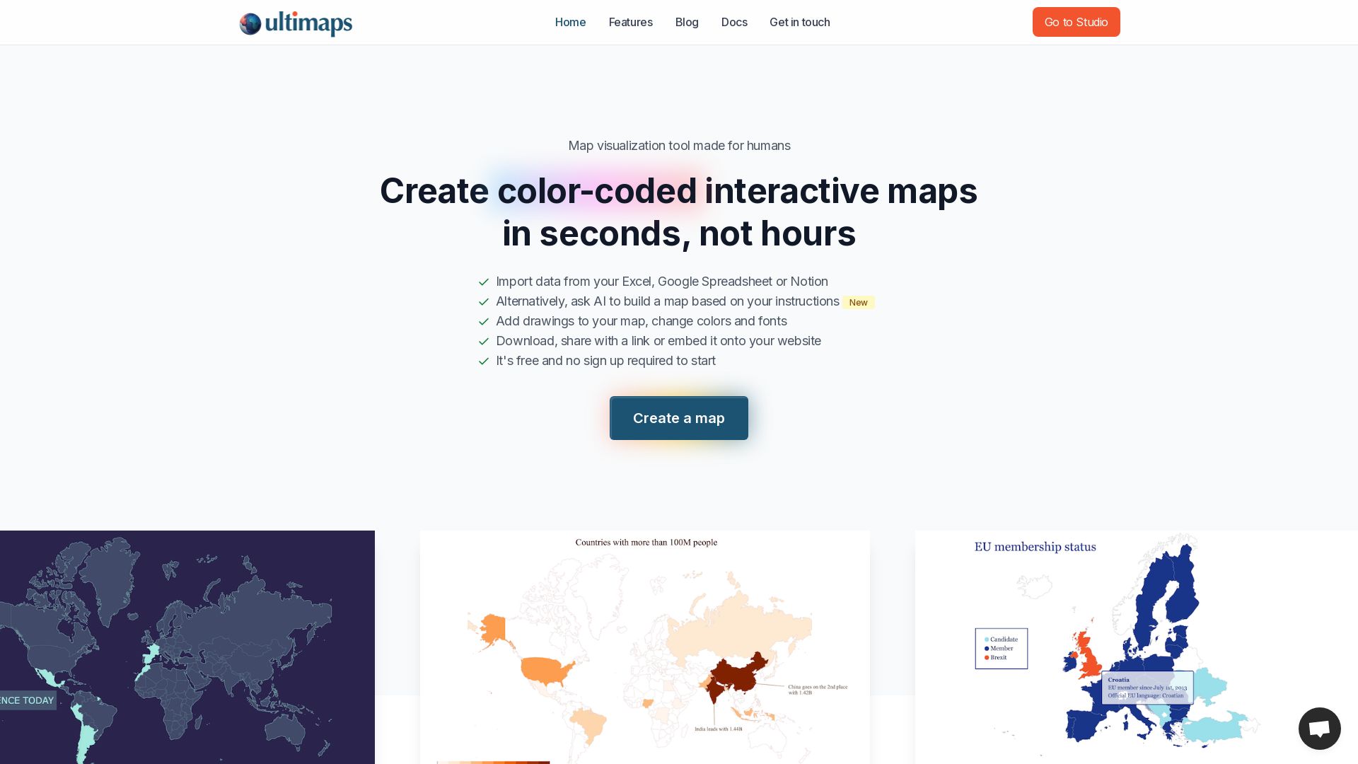 Ultimaps / AI Charting / Best tools - GoGetGPT.com