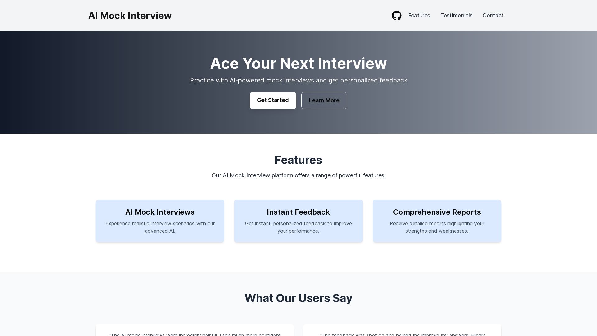 AI Mock Interview / Interviews / Best tools - GoGetGPT.com