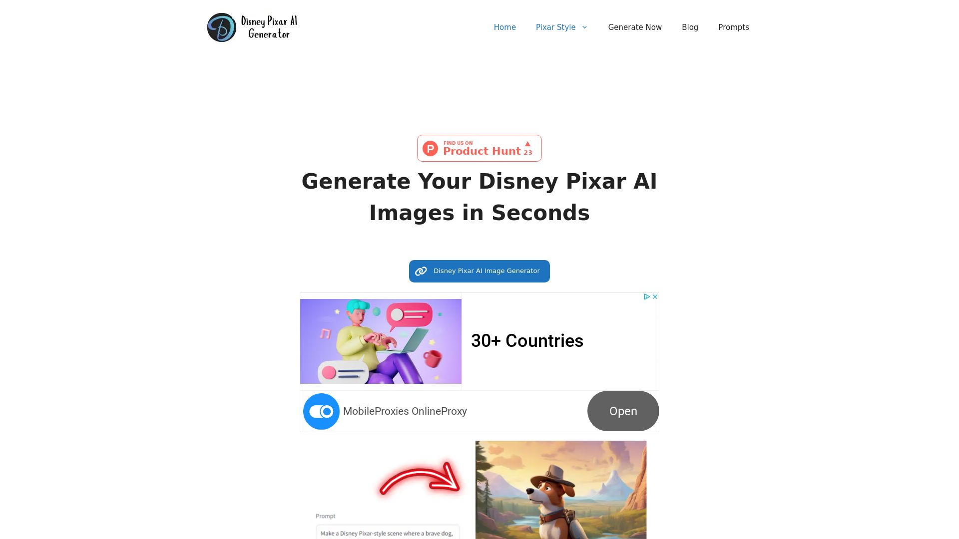Disney Pixar AI Image Generator / Image processing / Best tools ...