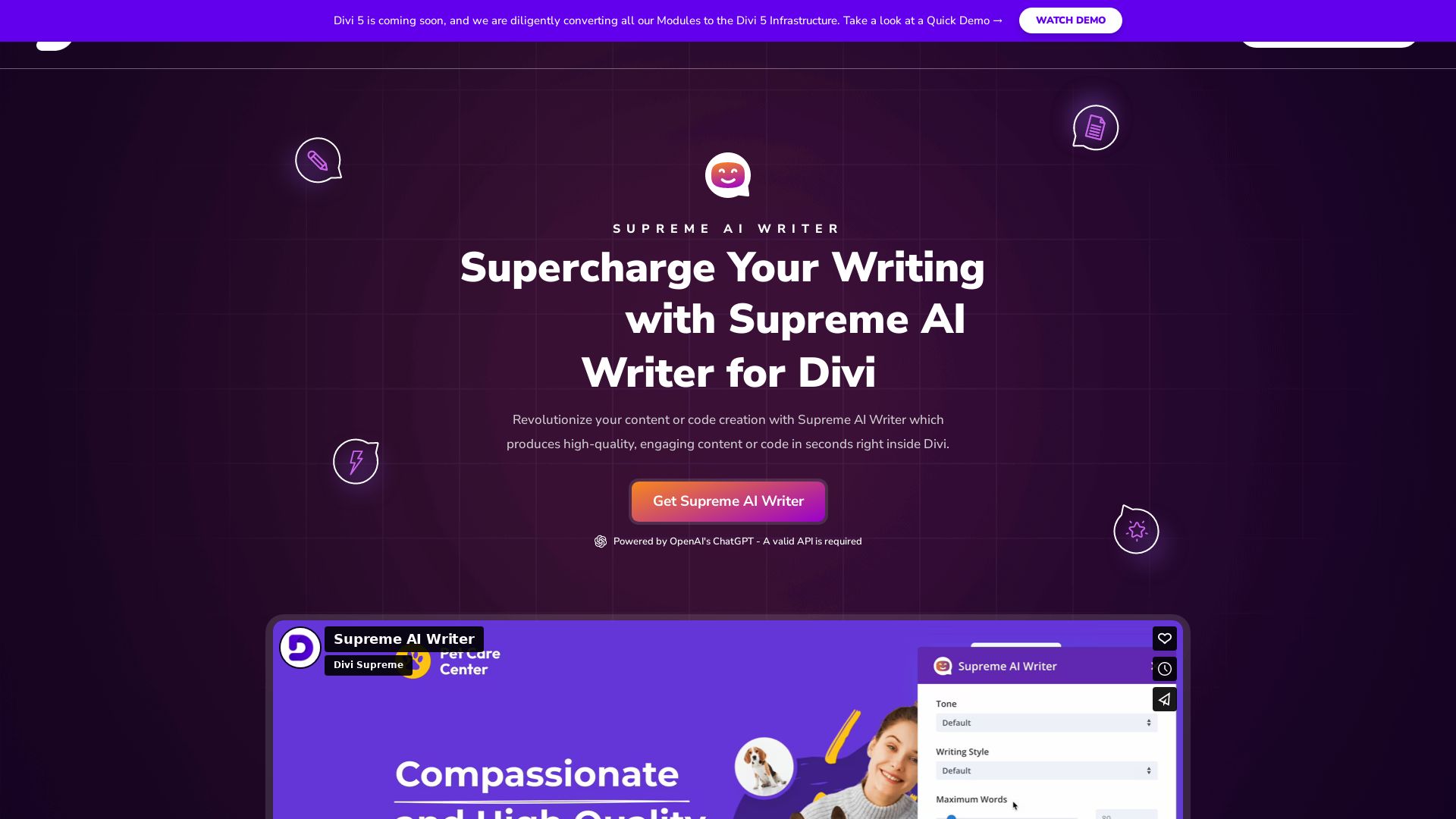 Supreme AI Writer / General Writing / Best tools - GoGetGPT.com