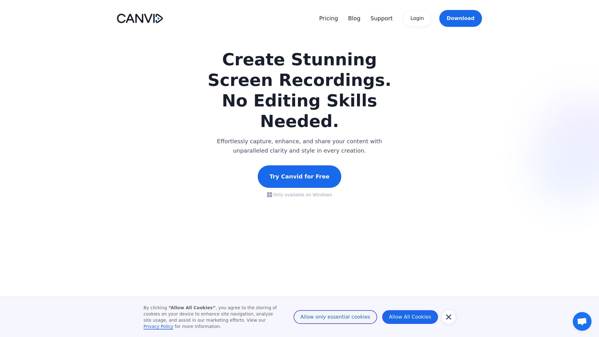 Canvid AI Screen Recorder / Video Edit / Best tools - GoGetGPT.com