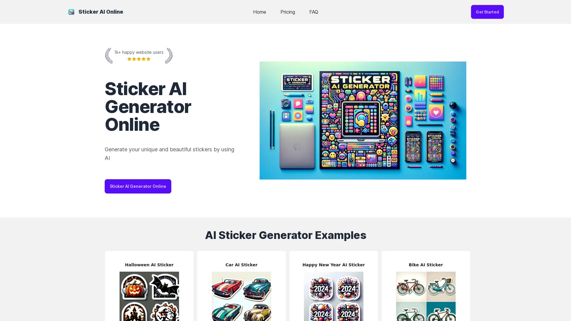 Sticker AI Online / Stickers / Best tools - GoGetGPT.com