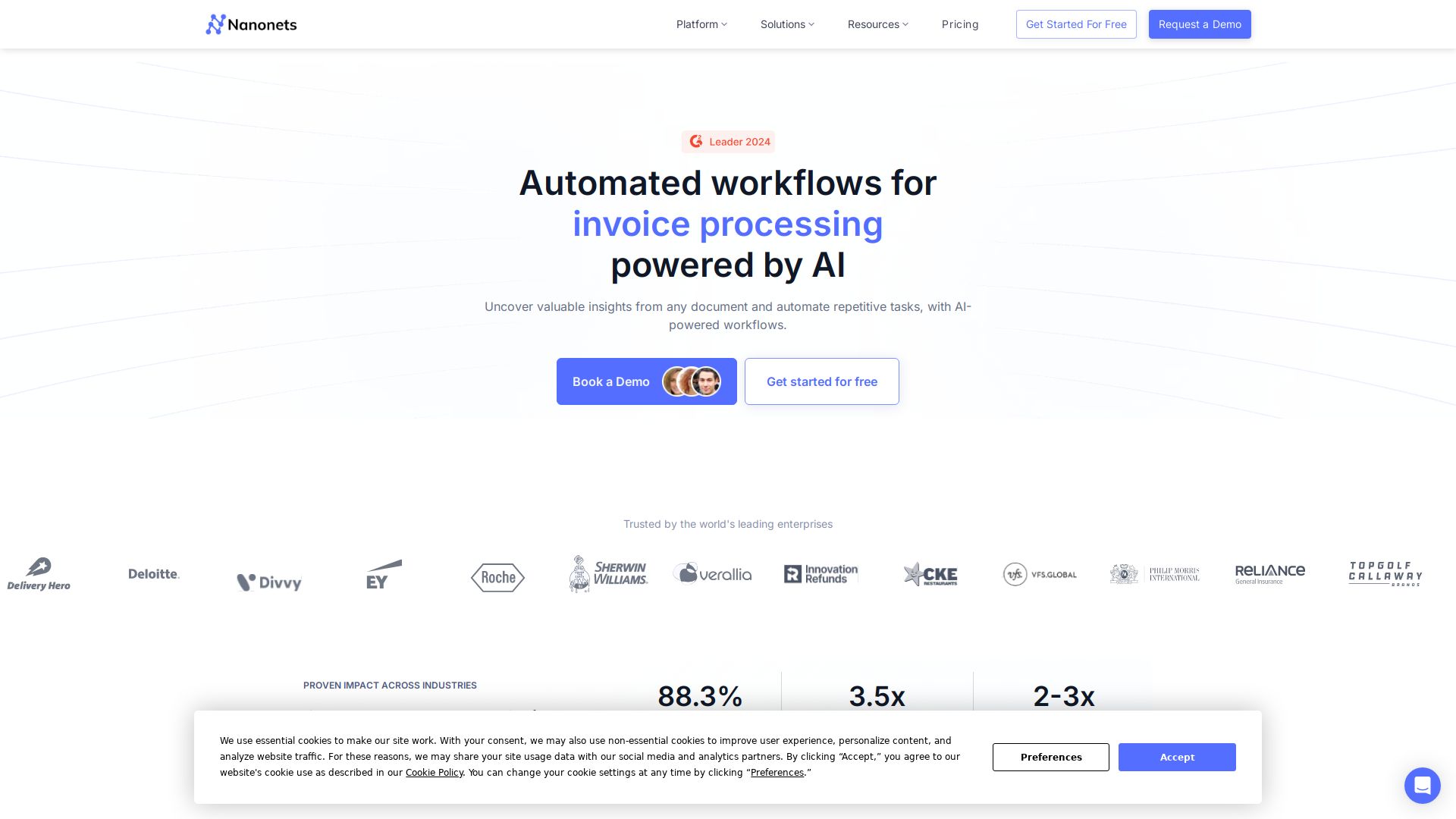 Nanonets AI / Automation / Best tools - GoGetGPT.com