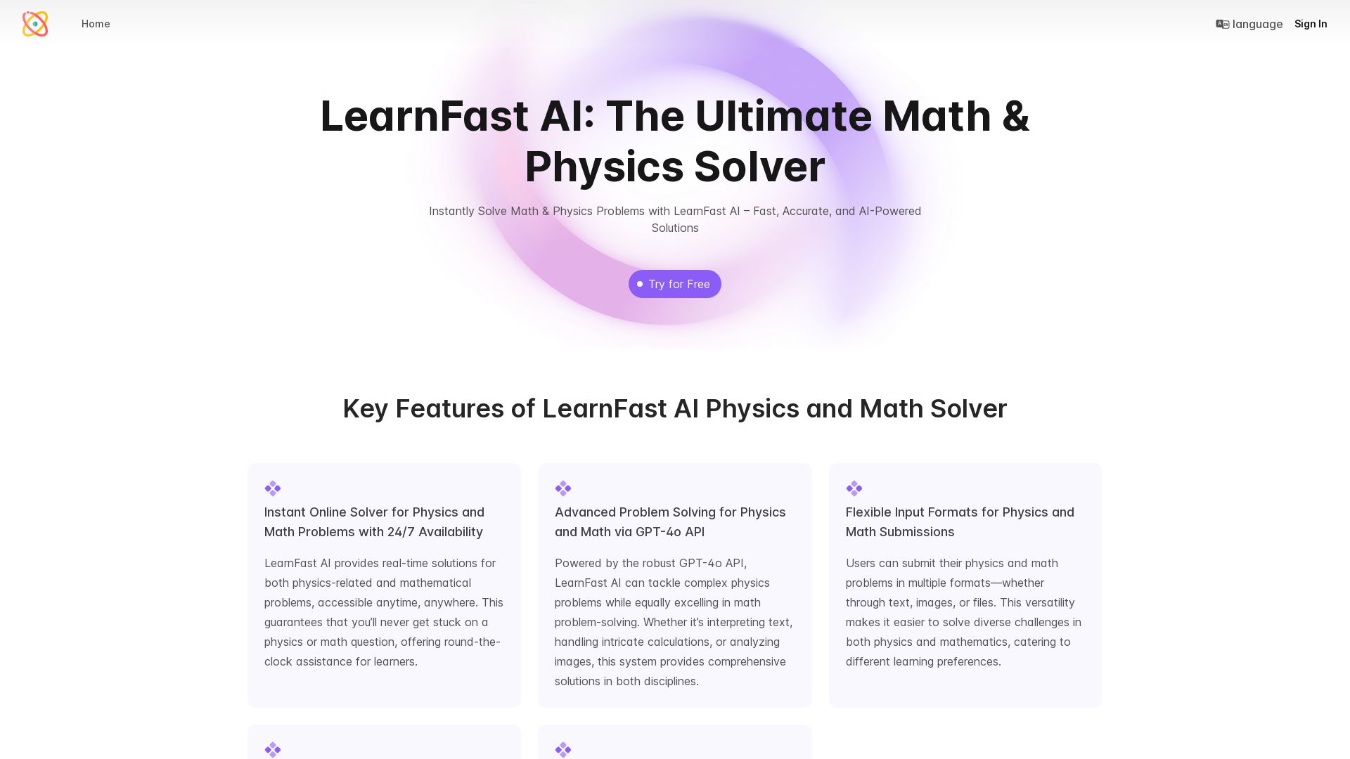 LearnFast AI: Free AI Physics Solver / AI Physics Solver / Best tools ... LearnFast AI: Free AI Physics Solver / AI Physics Solver / Best tools ...