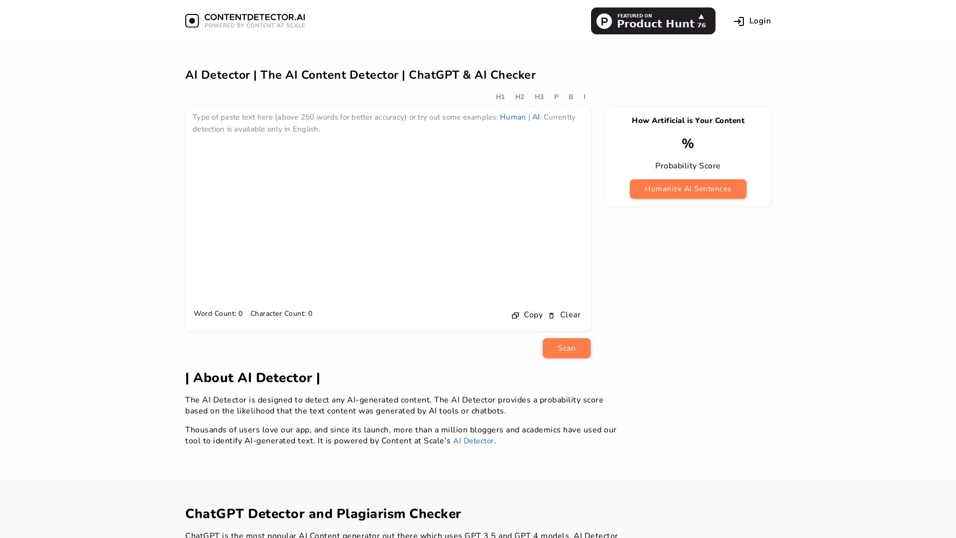 ChatGPT Plagiarism Checker / AI Detector / Best tools - GoGetGPT.com