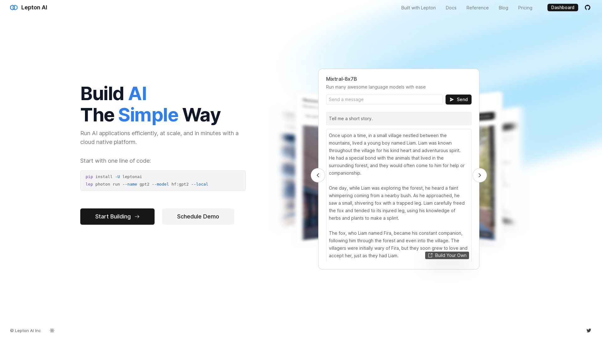 Lepton AI / Developer Tools / Best tools - GoGetGPT.com
