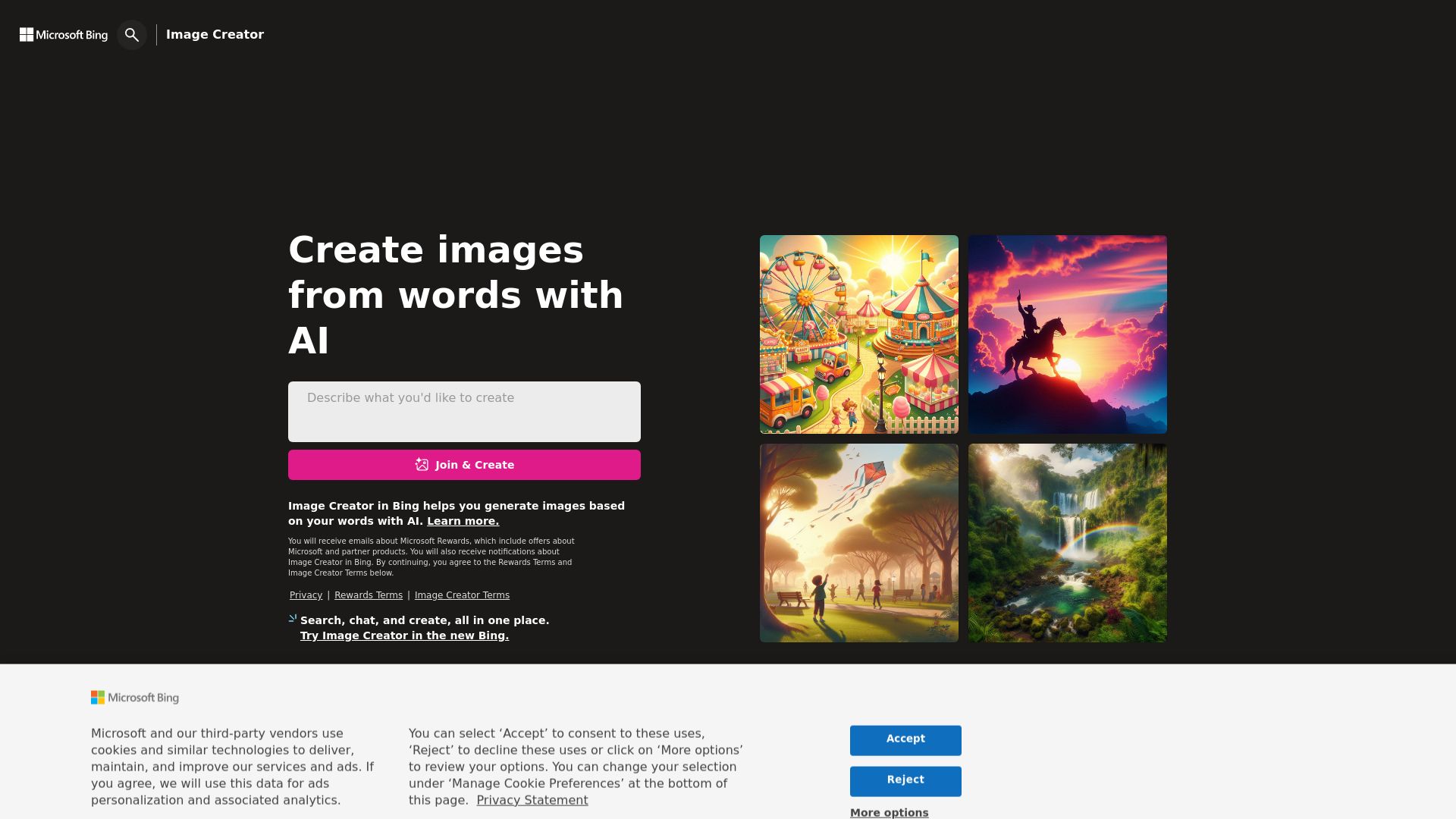 Bing Image Creator / Image processing / Best tools - GoGetGPT.com
